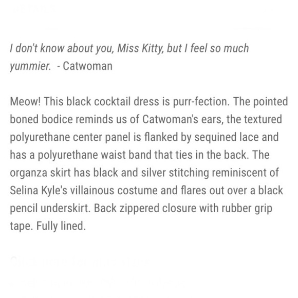 DC Comics | Dresses | Dc Comics Hot Topic Catwoman Formal Dress Limited ...